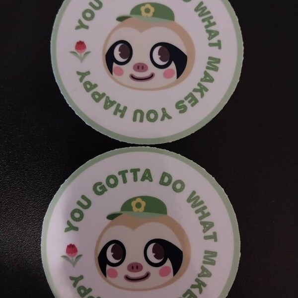 Raymond Vinyl Sticker | Animal Crossing Inspired | Die-cut Decal for ...