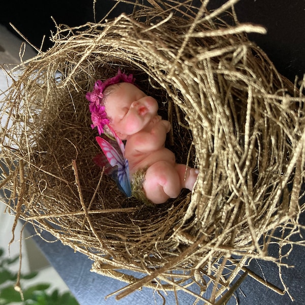 Newborn Fairy, Fairy Winged Baby, Tiny Baby, Fairy Doll, Artist's Doll ...