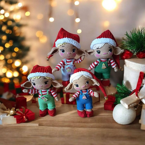Crochet Pattern in English Christmas Elf - Etsy