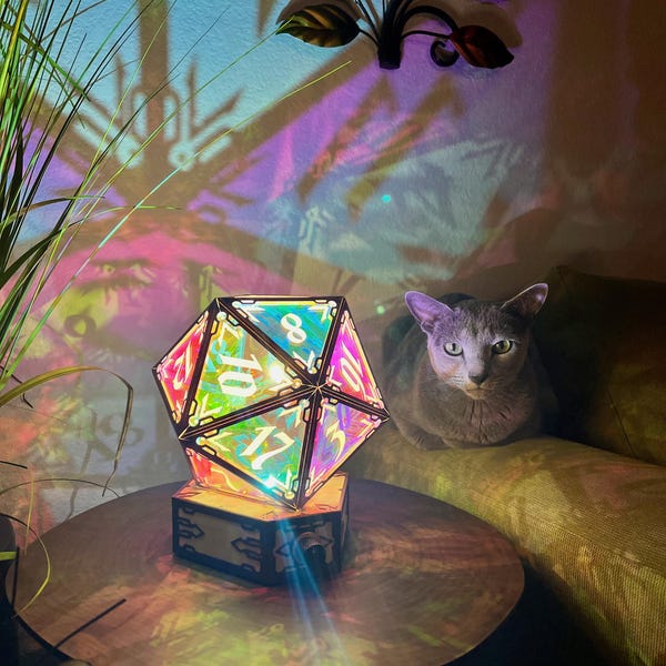 Nouveau Desk Lamp: an LED Mood Light for Wall Decor and Casting Shadows ...