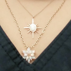 Adam's Creation Necklace Dainty Rose Gold Charm Necklace - Etsy