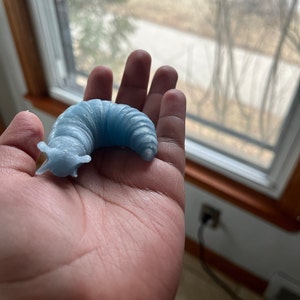 Jumbo Glow in the Dark Slug Fidget Toy Collectors Articulating Slug ...