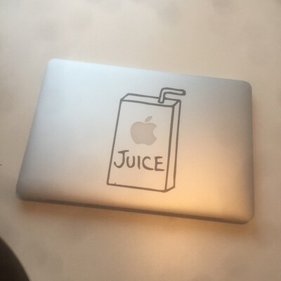 MacBook Sticker Decal Apple Juice Box Funny Car Truck Sticker Cute ...