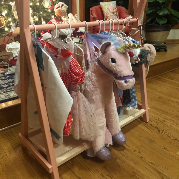 Storage Rack for Kids Shop Display Rack Garment Rack Wood Clothes Rack ...