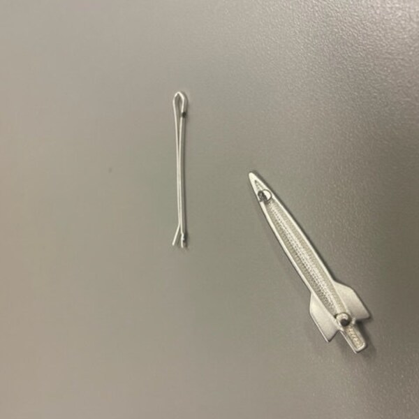 Rocket Tie Clip, Airplane Tie Clip, Vintage Tie Bar, Outer Space, Jet ...