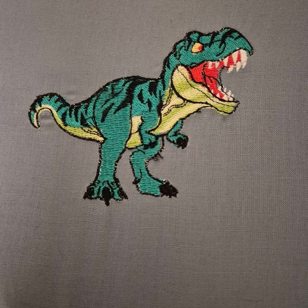 T-rex Embroidery Design, 10 Sizes, Dinosaur Machine Embroidery Design ...