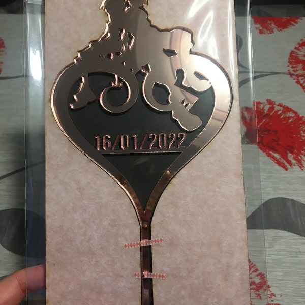 Kingdom Hearts Kairi and Sora Cake Topper - Wooden Wedding Cake Topper ...