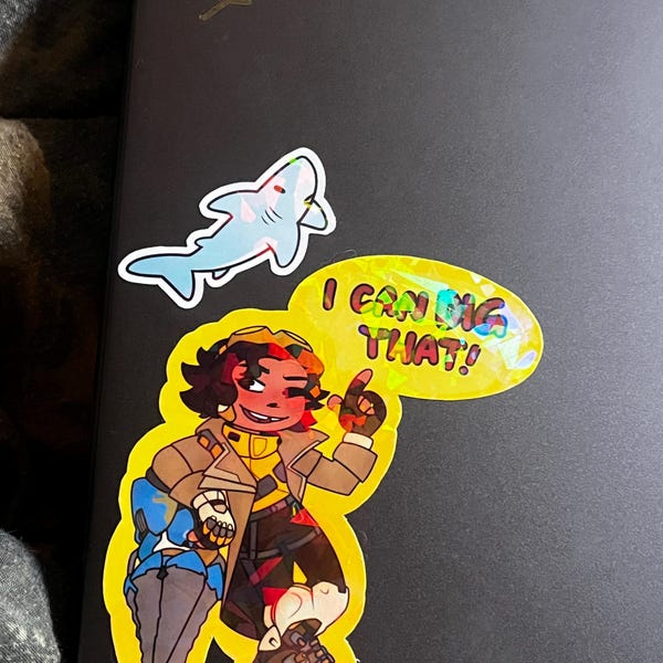 Spinosaurus Friends! - Chibi Holographic Vinyl Dinosaur Stickers - Etsy