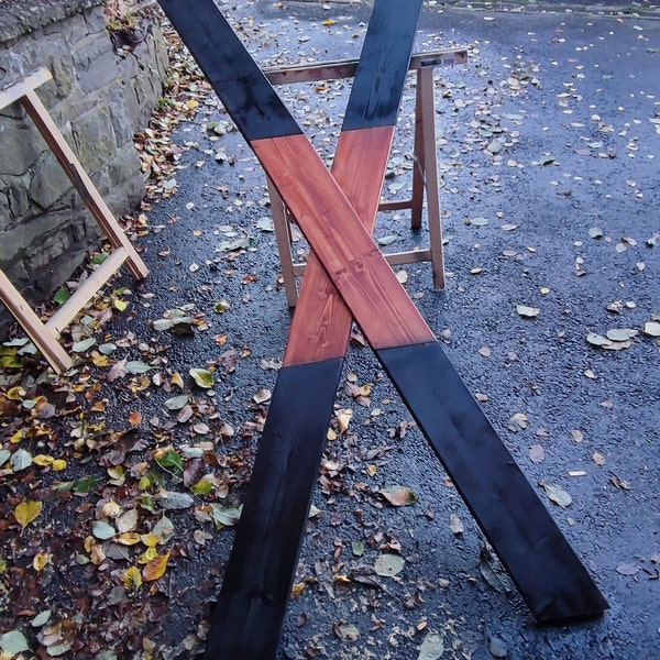 St. Andrews Cross Convertible Hallway Table BDSM Hidden Furniture ...