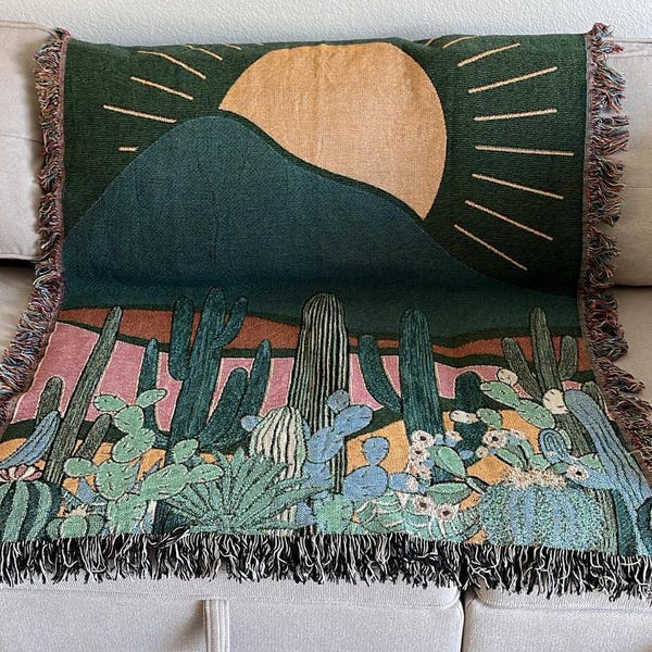 Woven Christmas Tree Blanket Christmas Blanket Woven Blankets Christmas ...