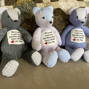 Memory Bear Pattern Easy 14 Sewing Pattern Simple Bear - Etsy