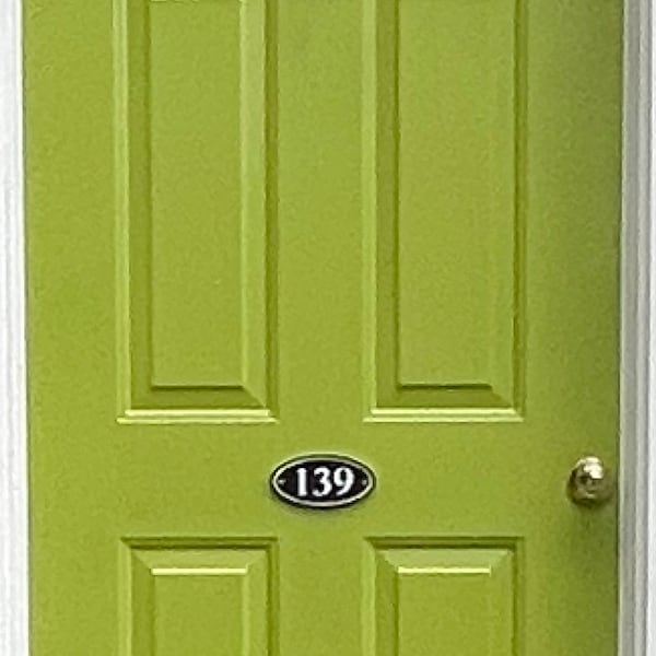 Small Oval House Number Sign Address Plaque 6x3" 1/4" King Colorcore ...