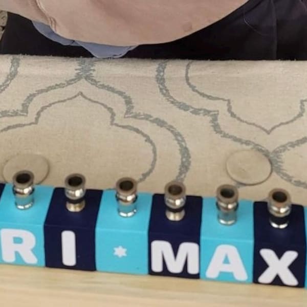 Grateful Dead Collectible Menorah Judaica Hanukkiah Repurposed Figures ...