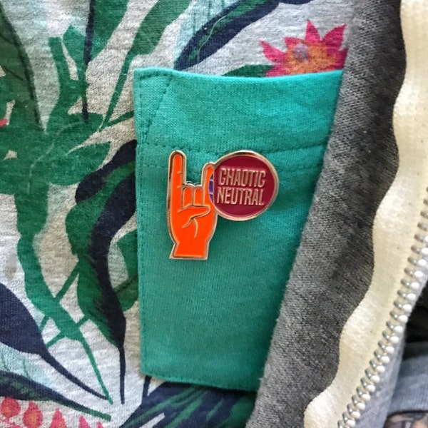 Chaotic Good RPG Alignment 1.25 Enamel Pin - Etsy