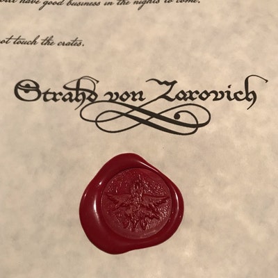 Strahd Zadrovich Family Crest Wax Seal Stamp Vampire Wedding - Etsy