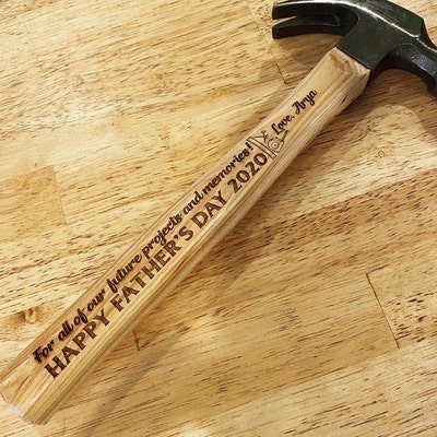 Personalized Laser Engraved Hammer, Father's Day Gift, Hammer Gift for ...