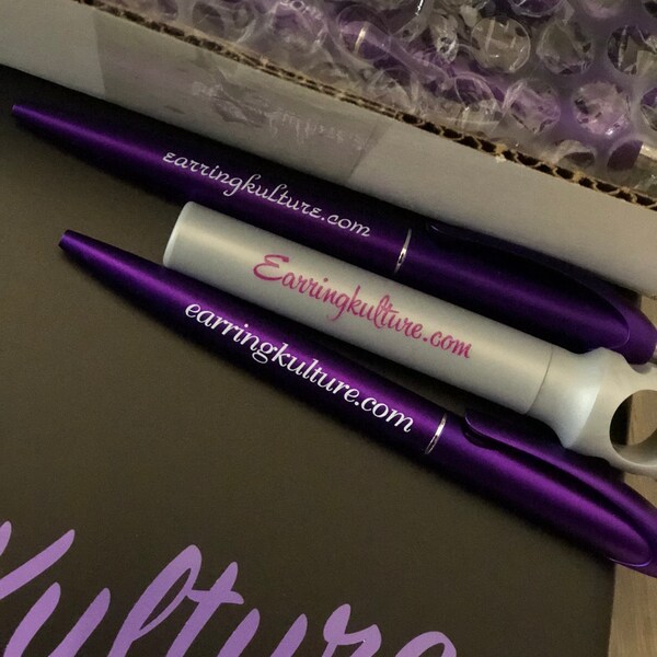Personalized Retro Pens Printed Pens, Click Action Custom Printed Name ...