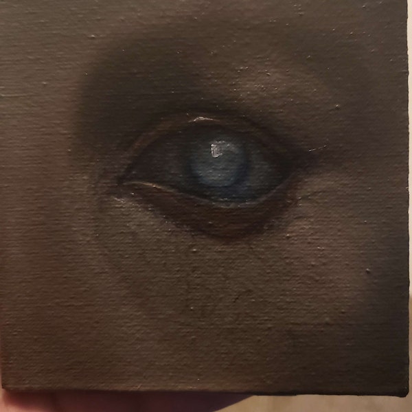 Original Dark Oil Painting, Gothic Wall Art, Dark Academia Decor, Dark ...