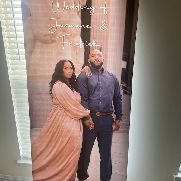Custom Wedding Retractable Banner Stand INCLUDED With Full Color Print ...