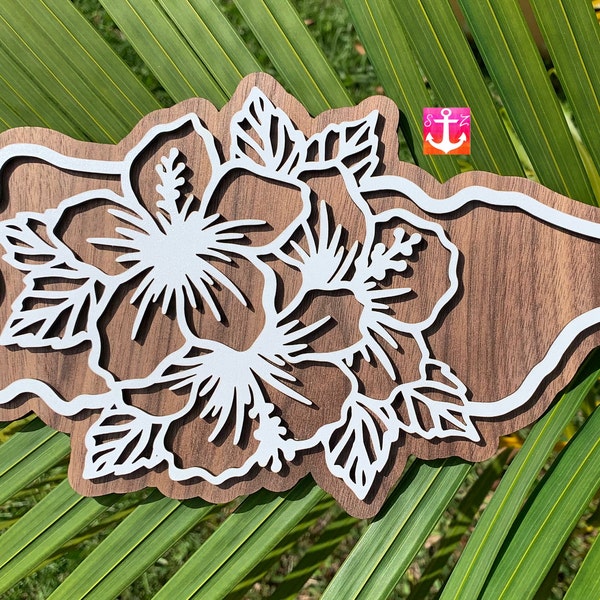 Puerto Rico Hibiscus SVG | Flower SVG | Laser Cut File | Puerto Rico ...