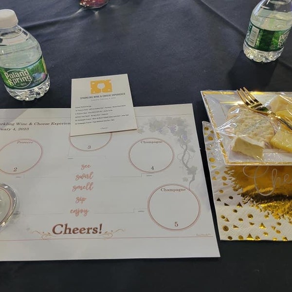 Wine Tasting Mat for 4 Glasses MODERN Style - Etsy