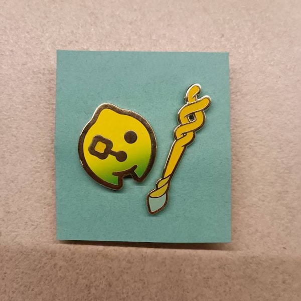 Light/dark Little Guardian - Glow in the Dark Enamel Pins - Etsy