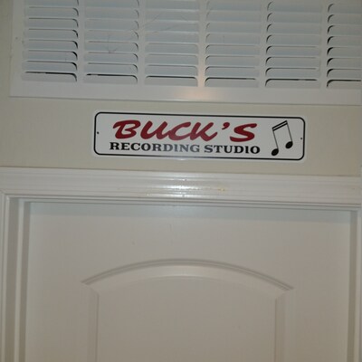 Recording Studio Sign, Music Note Sign, Custom Musician Gift, Gift for ...