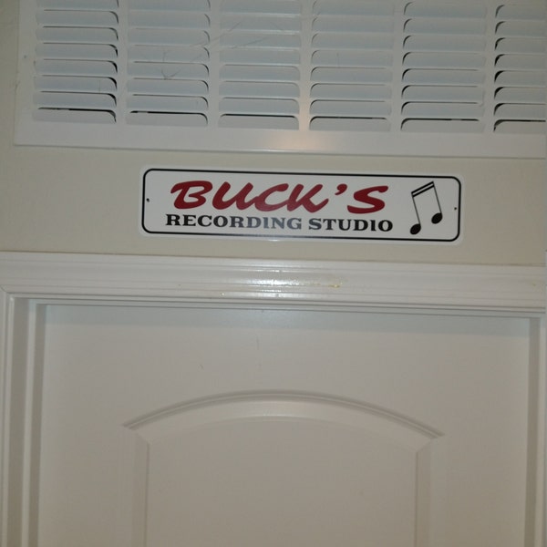 Recording Studio Sign, Music Note Sign, Custom Musician Gift, Gift for ...