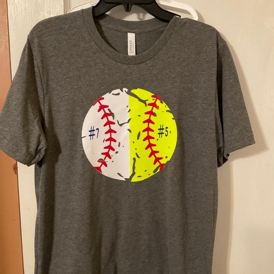 Split Half Baseball Softball Ball Svg, Grunge Baseball Svg, Distressed ...