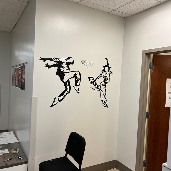 Hip Hop Dancers Wall Decals - Break Dance Wall Decal, Contemporary ...