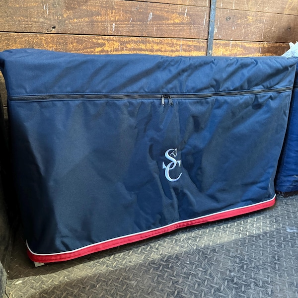 Customized Tack Trunk Cover With Zipper and Handle Flaps, Padded Top ...