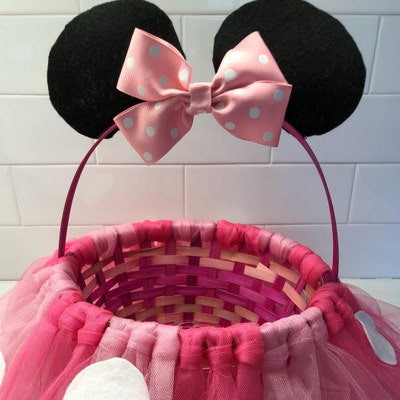 Minnie Mouse Easter Basket//minnie Mouse//easter//my First Year - Etsy