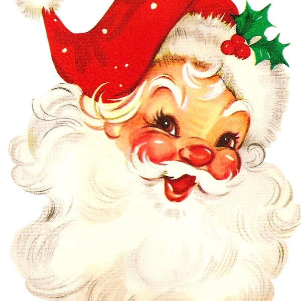 Retro Darling Deer Christmas Wrapping Paper Novelty 50s Decoration ...