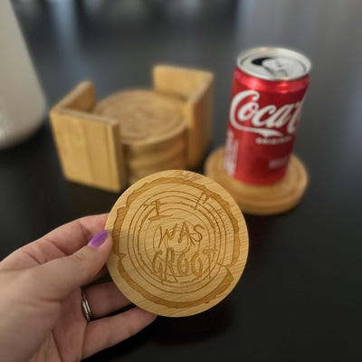 I Was Groot , Bamboo Coaster Set , Groot , I Am Groot , Housewarming ...