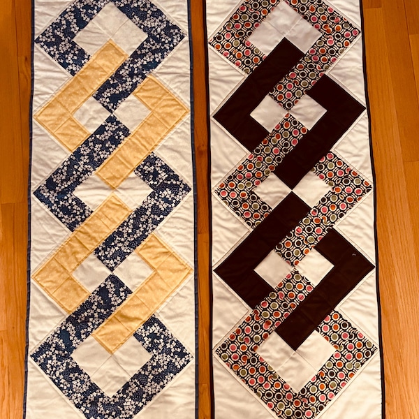 PDF Pattern for Interlocking Squares Table Runner, DIGITAL Pattern - Etsy