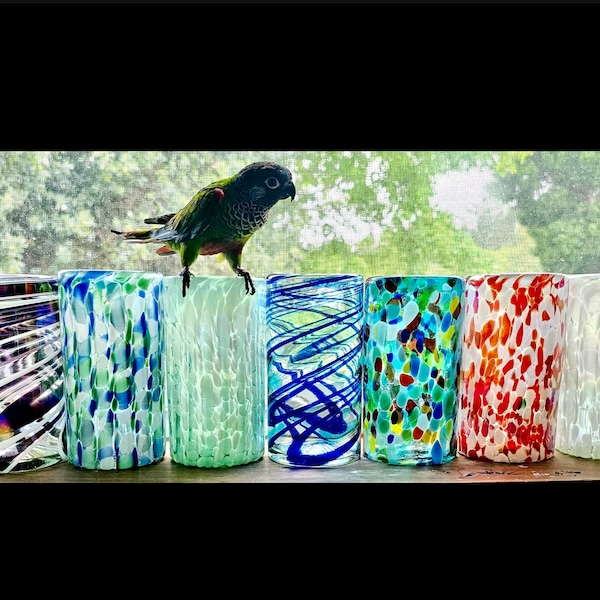 8 Assorted Glasses - Etsy
