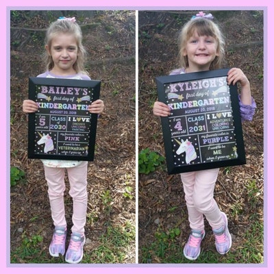 Unicorn First Day of School Sign, Back to School Sign, First Day of ...