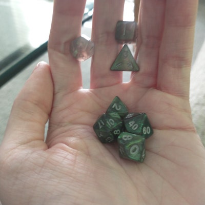 Yes No two Sided Decision Making Dice Random Number Spinner Ring BLACK ...