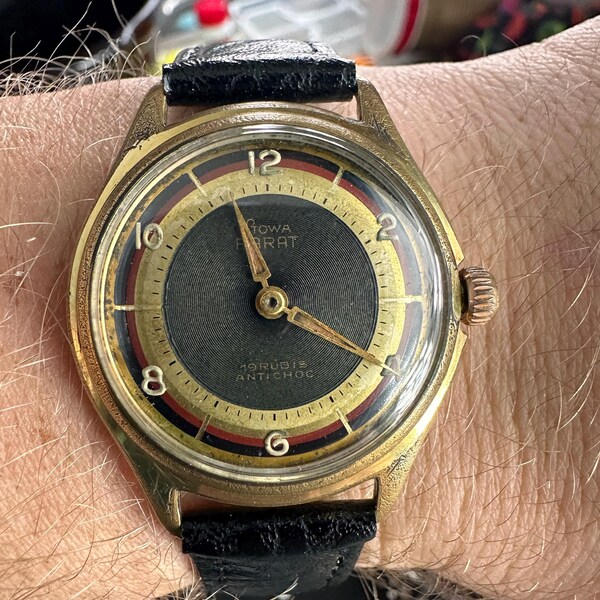 Vintage HAFIS Gents Watch, SWISS Made 21 Jewel, Unusual Faceted Case ...