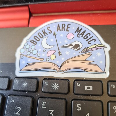 Books Are Magic Coated Vinyl Sticker Book Gifts - Etsy