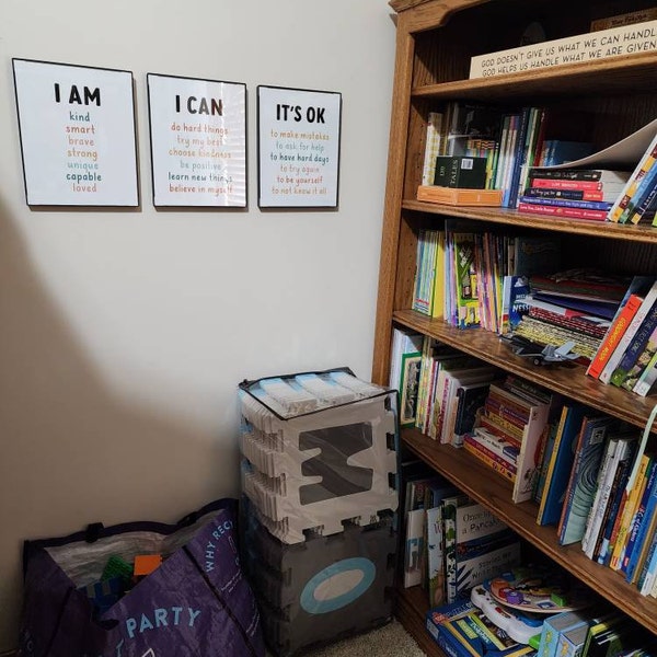 Toddler Preschool Educational Posters, Set of 6 Classroom Prints ...