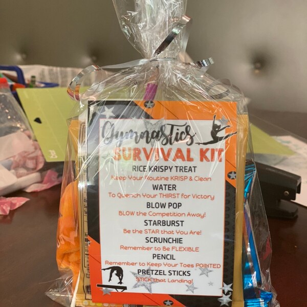 Dancer Dance Competition Survival Kit Cheer Gift Tag INSTANT DOWNLOAD ...