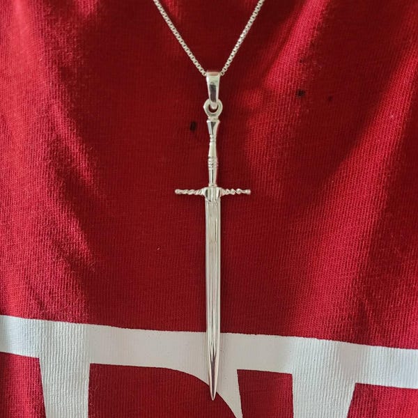 Sword Necklace Sword Pendant - Etsy