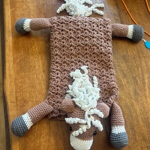 3in1 Jungle Tiger Folding Baby Blanket Crochet Pattern Pram Toy ...