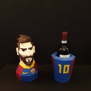 MESSI Papercraft PDF Template DIY 3d Model FanArt Paper | Etsy