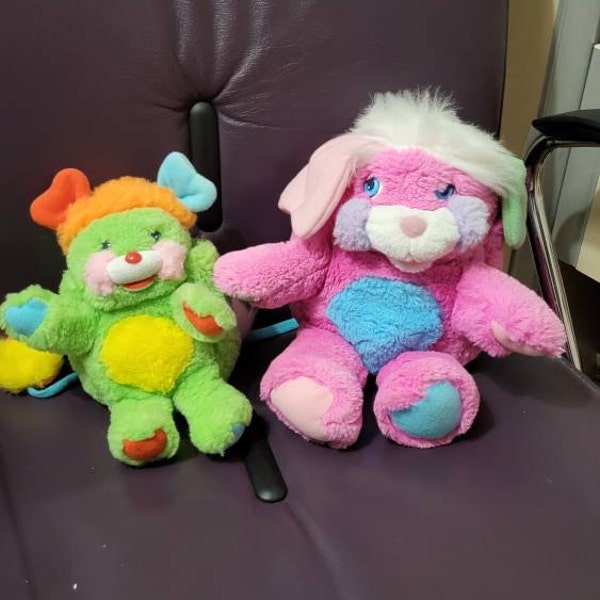 Red Popples Puffling, Small Size Puffling Popple Vintage Plush Toy ...