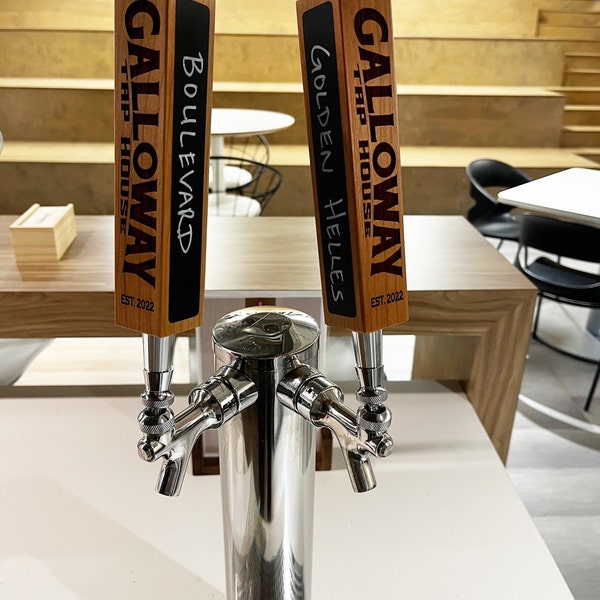 Custom Beer Tap Handle-laser Engraved With Chalkboard - Tap House ...