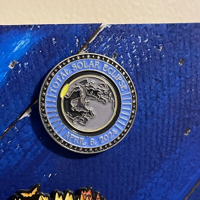 2024 Total Solar Eclipse Commemorative Enamel Pin - Etsy
