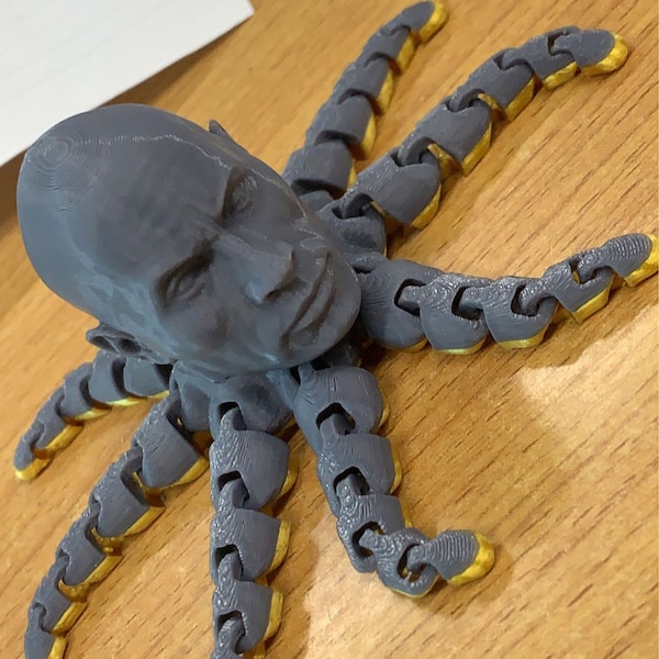 The Rocktopus, 3D Printed, Fidget Toy, WWE, Rocktopus Fidget, Octopus ...