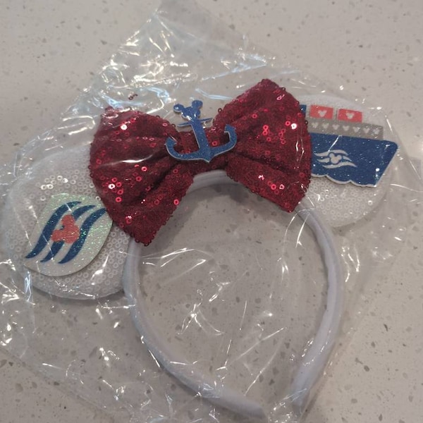 Cruise Minnie Ears, Boat Mickey Ears, Line Mouse Ears Headband, Magical ...